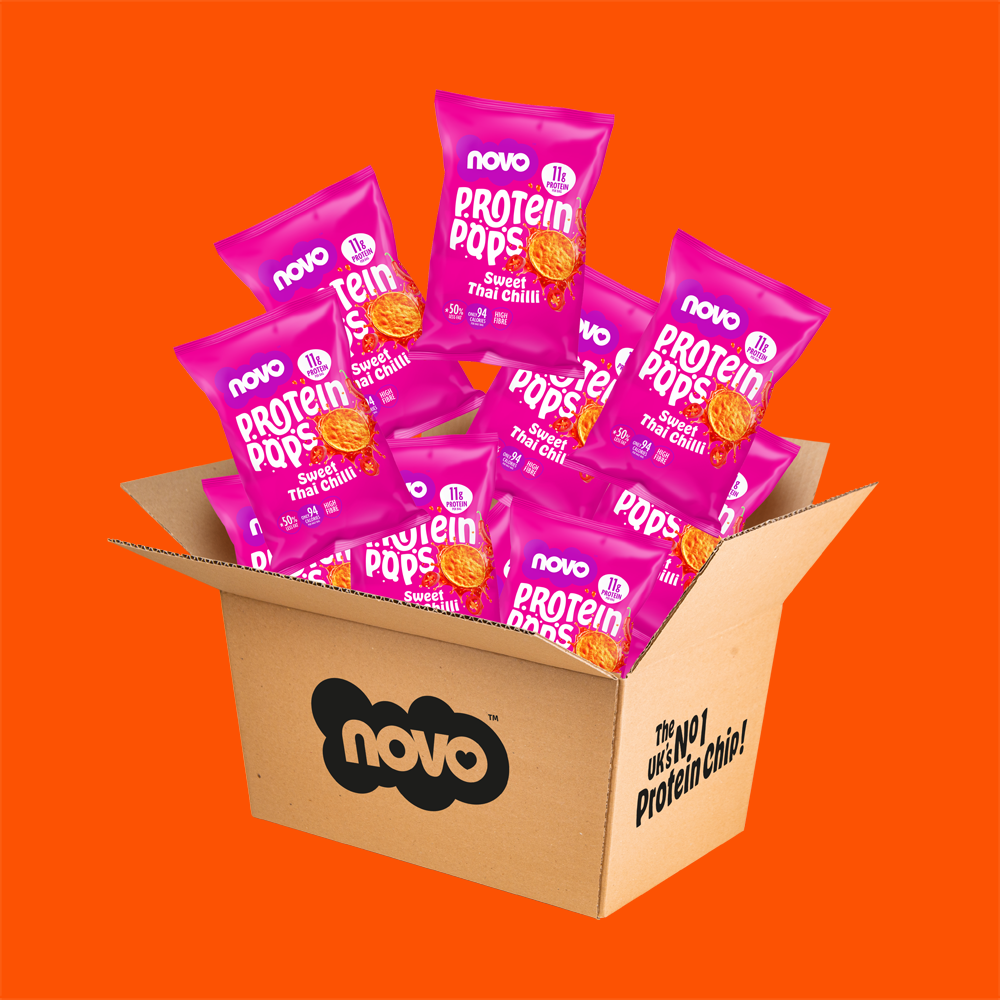 Novo 45g Protein Pops Sweet Thai Chilli 18pcs/Box – novonutrition